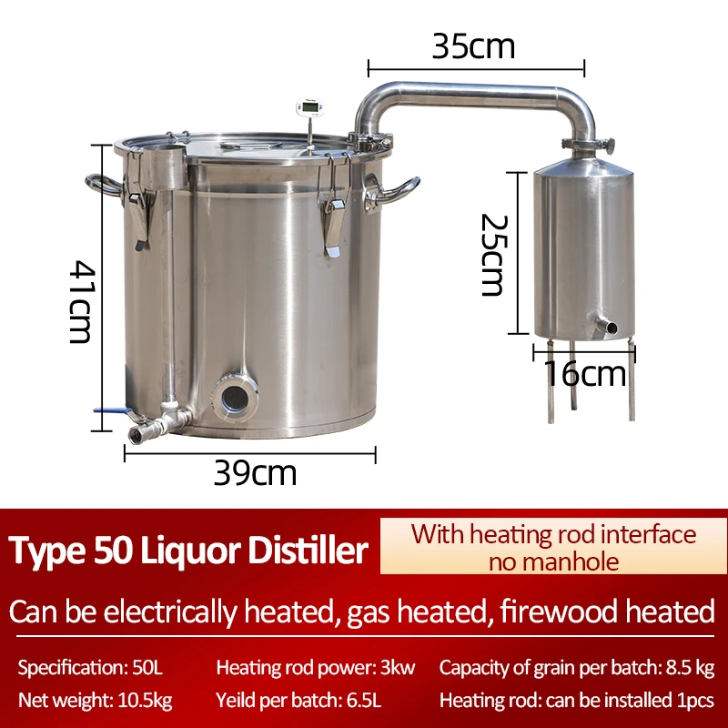 Model 50 Large Distiller Homebrew Traditional Liquor Distiller 304 ...