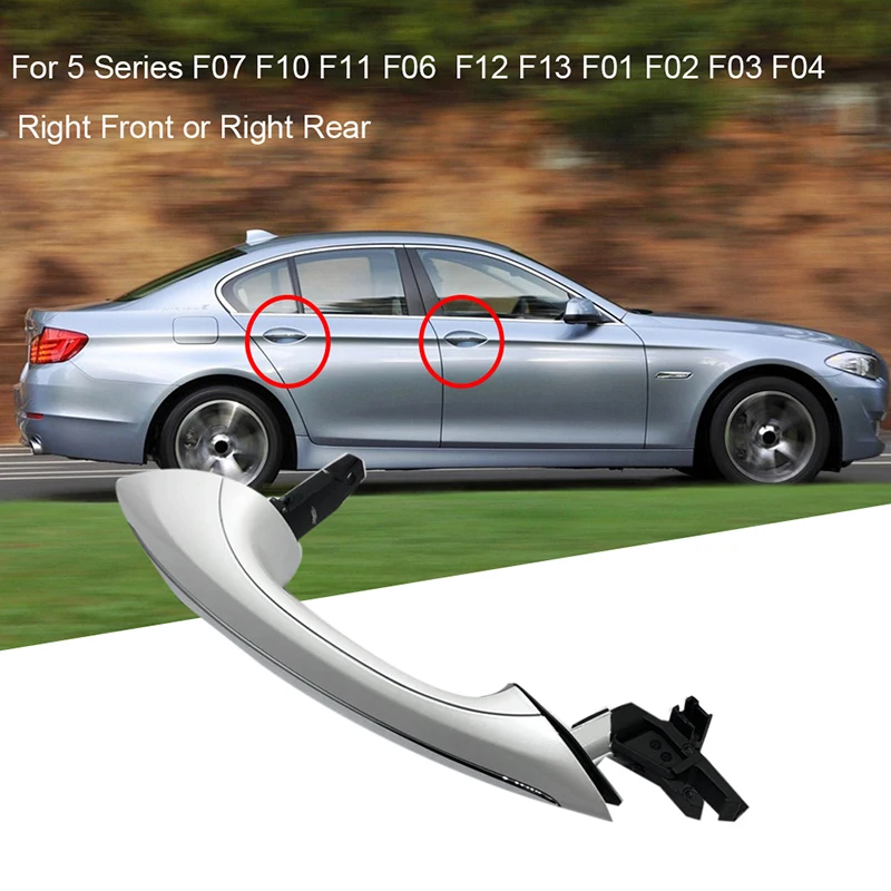 51217231930 sağ yan dış kapı kolu bmw 5 / 6 / 7 serisi F07 F10 F11 F06 ...
