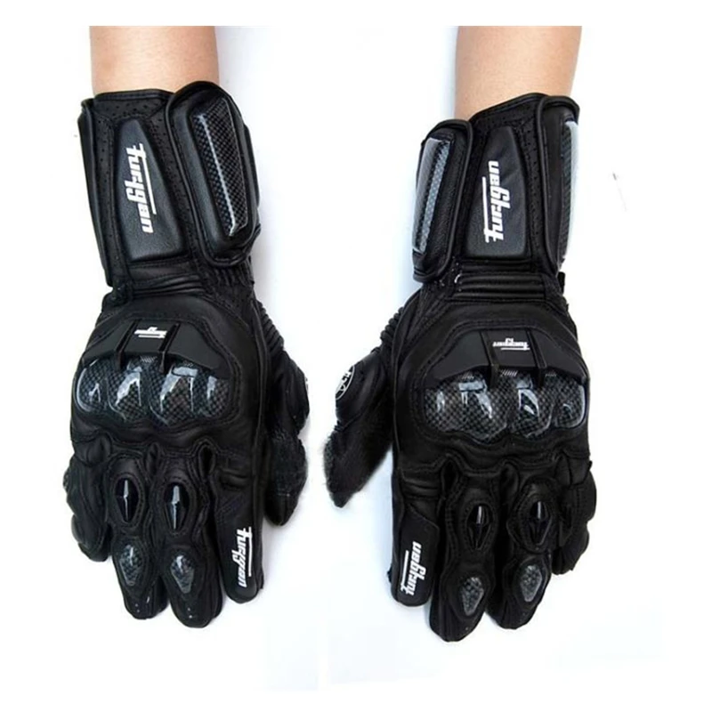 Men-s-Genuine-Leather-Motorcycle-Gloves-Carbon-Fiber-Safety-Defense ...