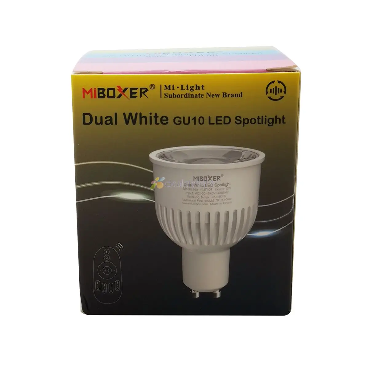 MiBoxer-FUT107-2-4G-GU10-6W-CCT-Dual-White-LED-Spotlight-Bulb-AC85-265V ...