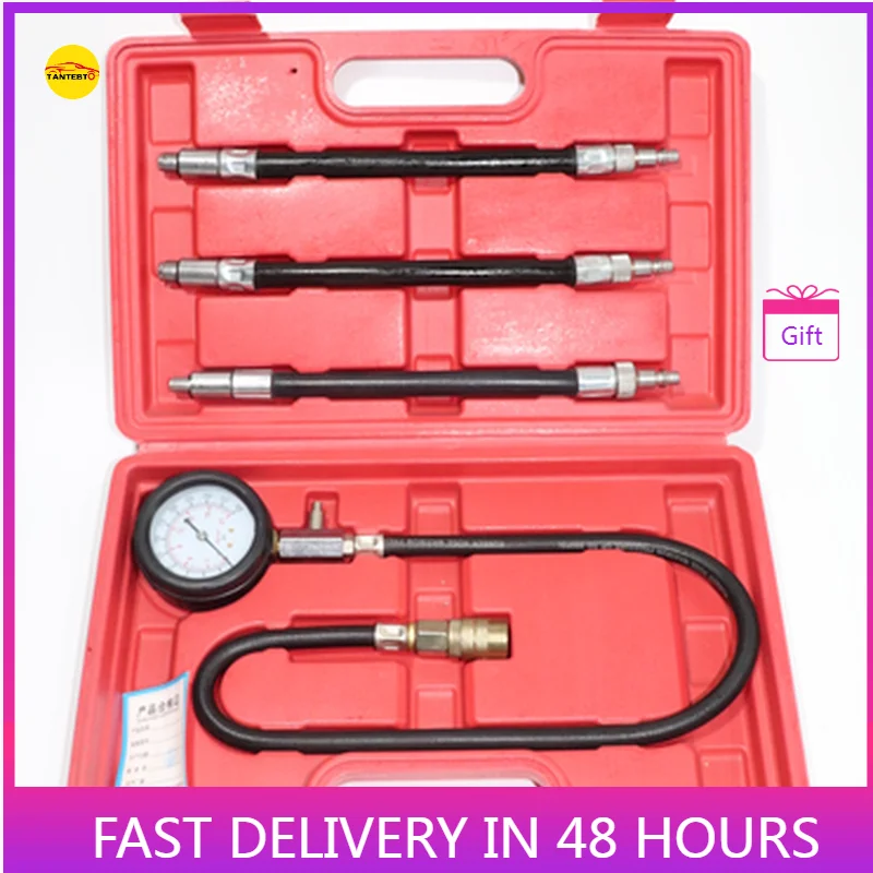 Gauge Engine Cylinder Pressure Test Kit | Car Compression Tester | Hand ...