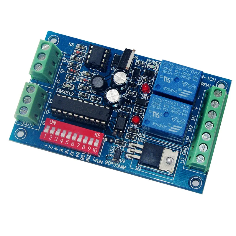 6-36V-12V-24V-LEDDMX512-decoder-Relays-Switch-motor-controller-DMX-3P ...