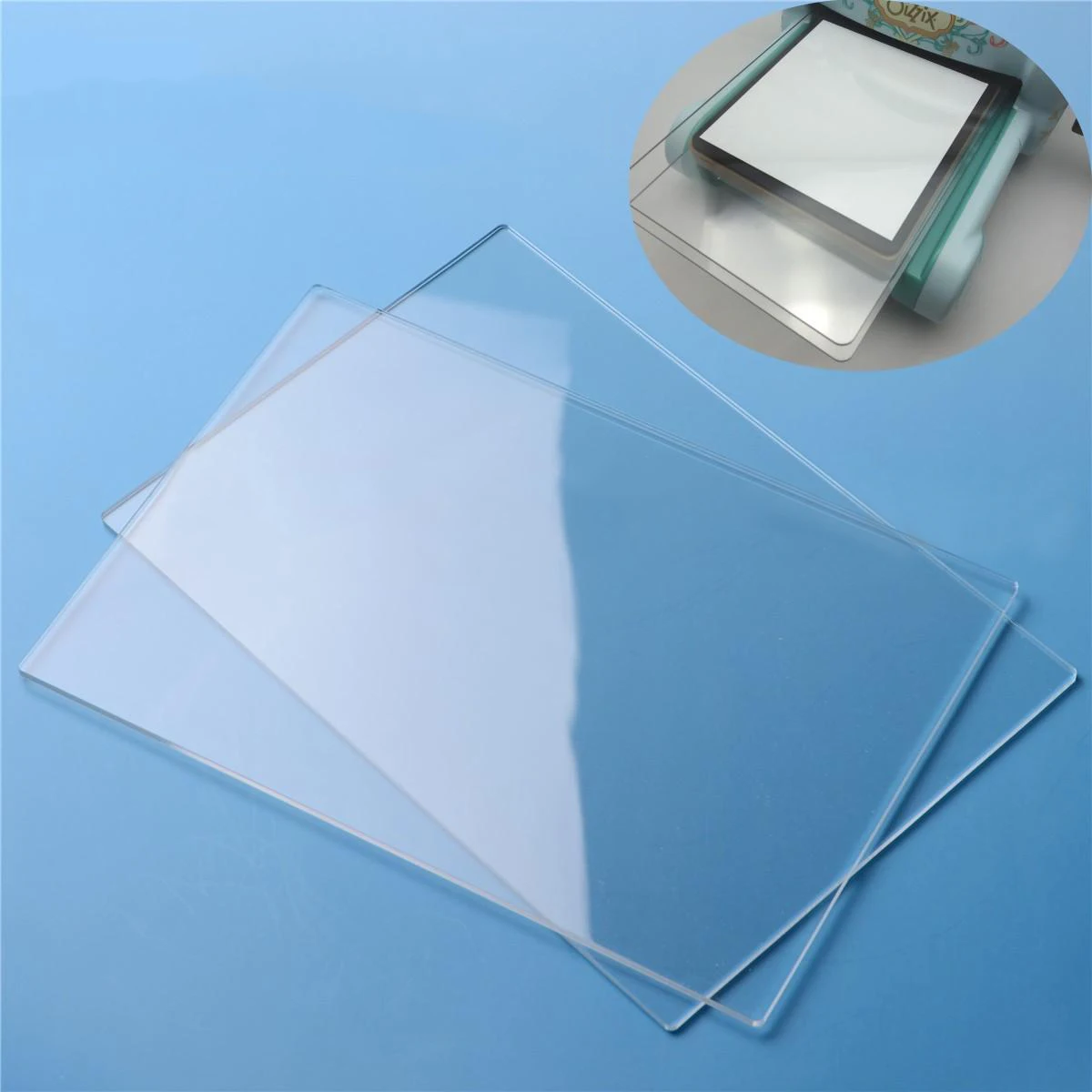 2pcs-Generic-Acrylic-Transparent-Cutting-Plates-155mm-225mm-3mm-For-Big ...
