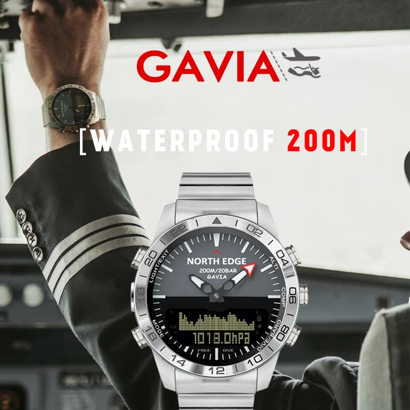 Original North Edge GAVIA Business Smart Watch Lusso