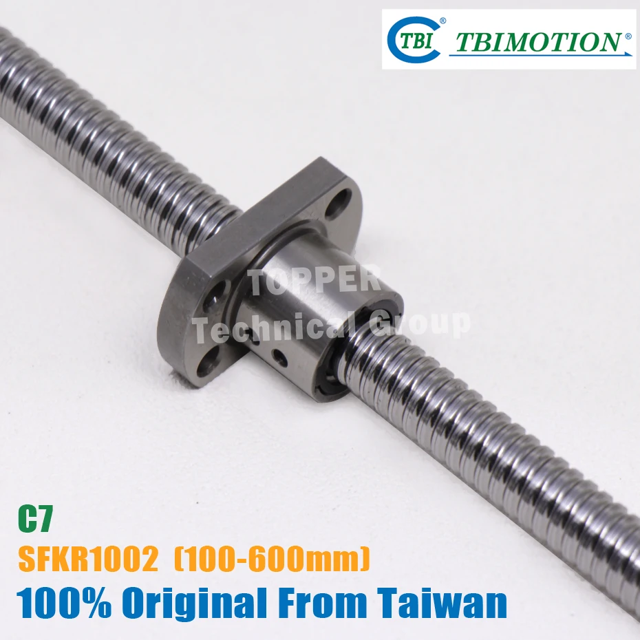 Taiwan-TBI-1002-ball-screw-100mm-200mm-300mm-400mm-600mm-C7-10mm-dia ...