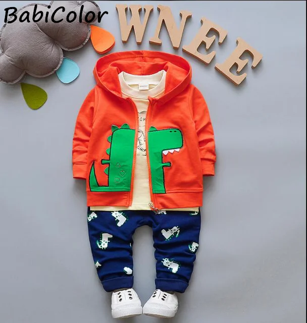 Children boys spring autumn clothing set kids baby casual denim clothes ...