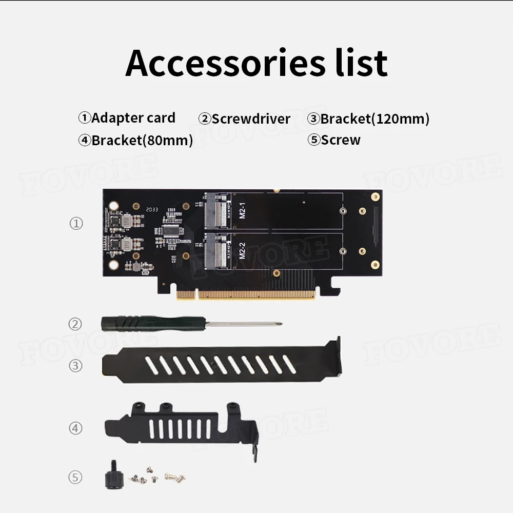 Adaptateur M2 NVME à 4 Ports M.2 NVMe vers PCIe 3.0x16 Riser, PCI ...