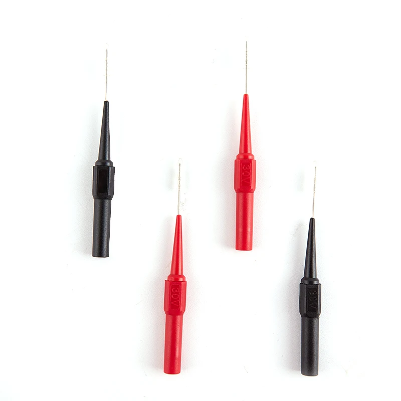 4 Pcs 0.7MM 30V Diagnostic Tools Multimeter Lead Back Piercing Needle ...