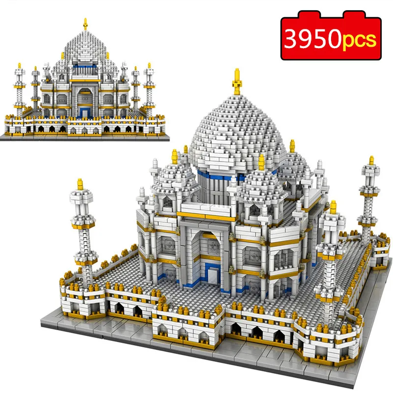 3950PCS-Blocks-Set-Architecture-Landmarks-Taj-Mahal-Palace-Model ...