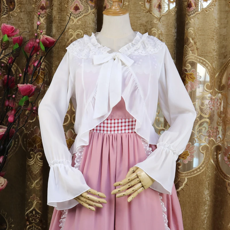 Vintage sweet lolita coat ruffled rash guards palace lace victorian ...