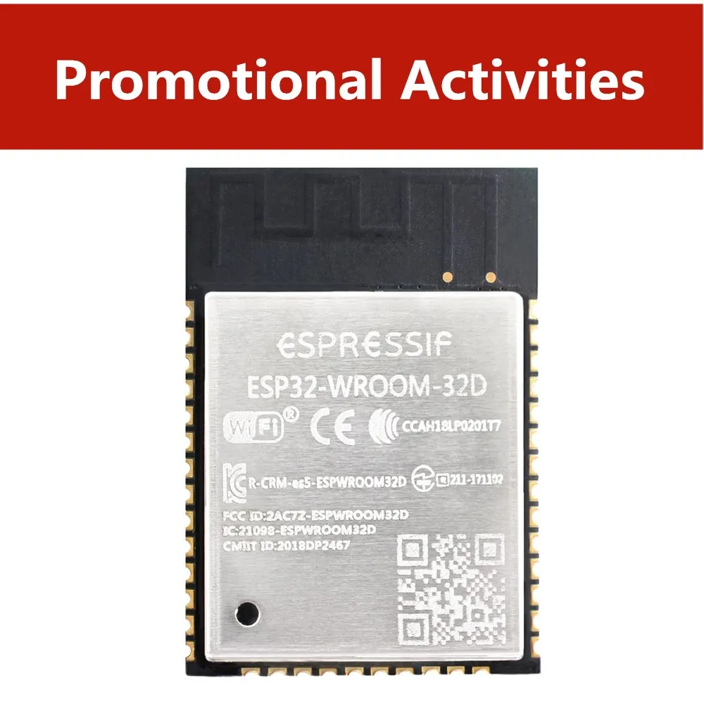 ESPRESSIF-ESP32-WROOM-32D Original, 4MB, 32Mbit, WiFi + Bluetooth, módulo, chip ESP32S, chips ...