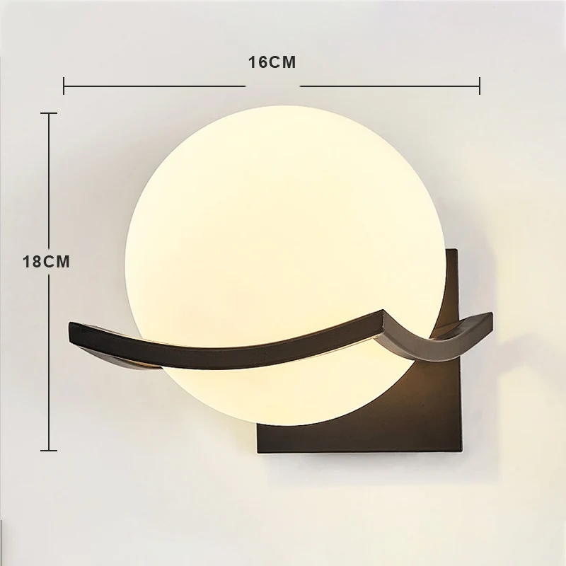 Elegant Glass Ball Wall Sconce Lamp - Lighting4Home