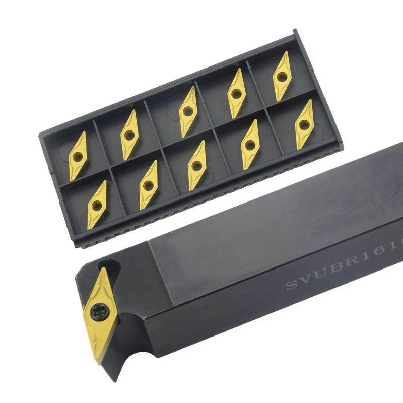 1pc Svubr1212h11 Svubr1616h11 Svubr2020k11 External Turning Tool Holder Vbmt Carbide Inserts ...