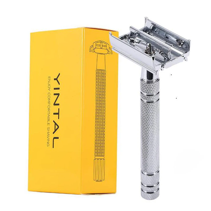 YINTAL-NEW-Classic-Double-Edge-Razors-Brass-Butterfly-Open-Razor-Long ...