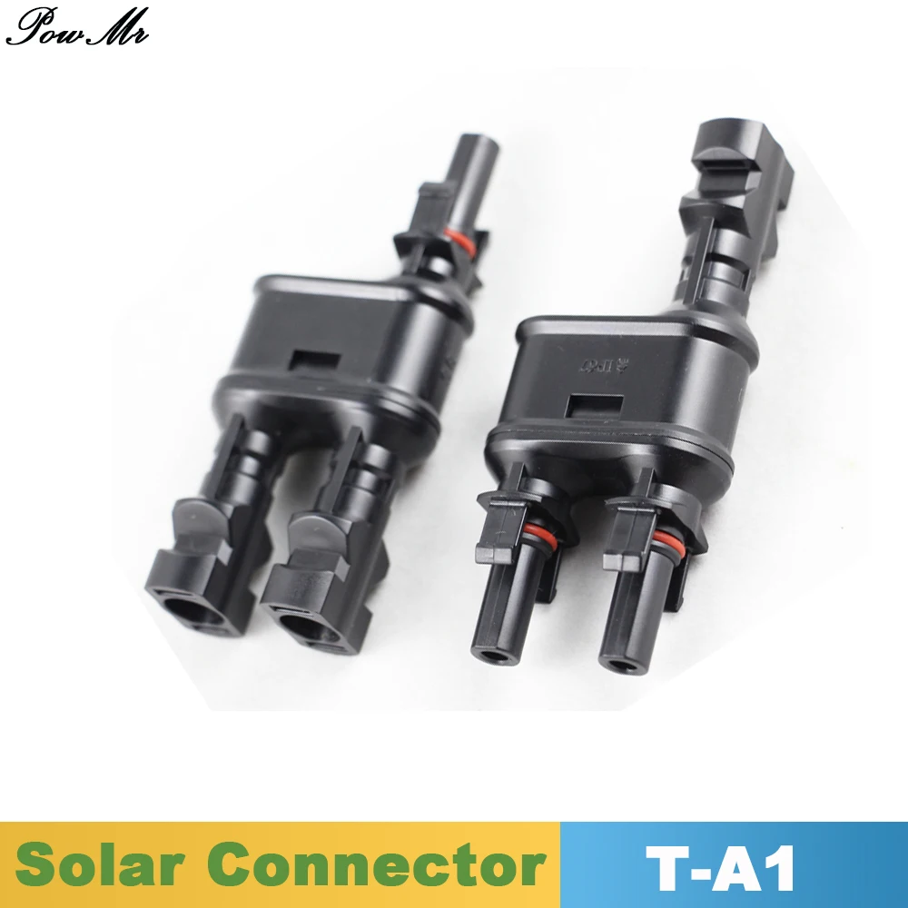 10 Pairs Solar T/ Y Branch Connector 1 to 2 Solar PV Branch Connectors ...