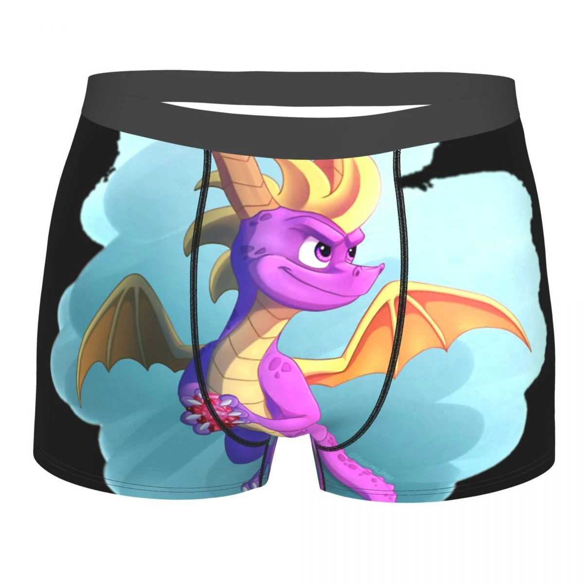 Picking Up Gems Spyro Cute Dragon Underpants Cotton Panties Men's ...