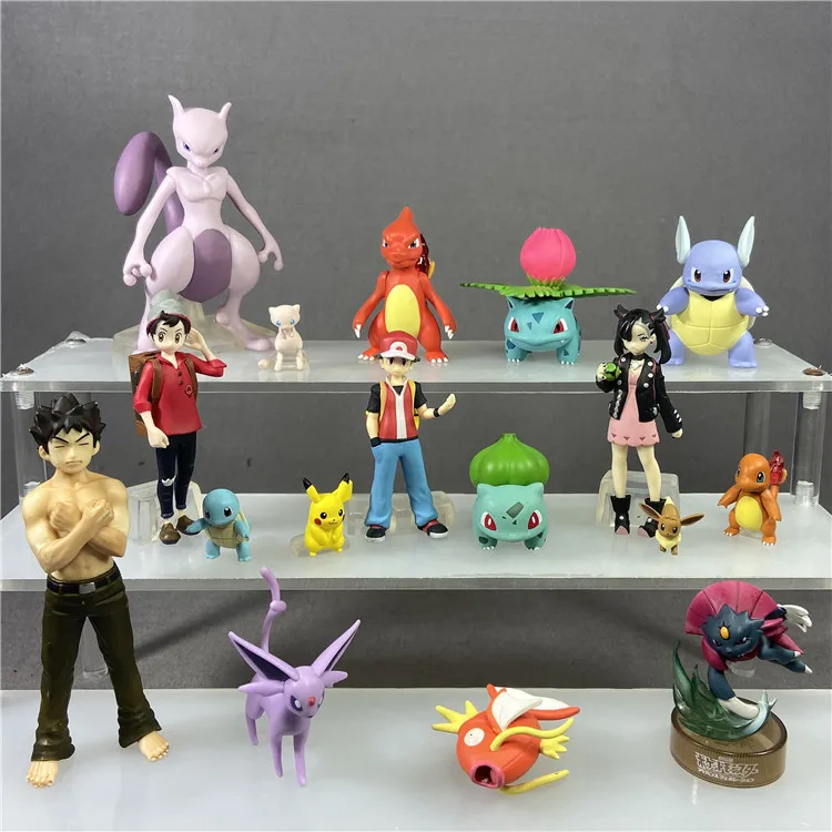 Bandai Genuine Pokemon Ash Ketchum Mewtwo Mew Ivysaur Sneasel Cute ...