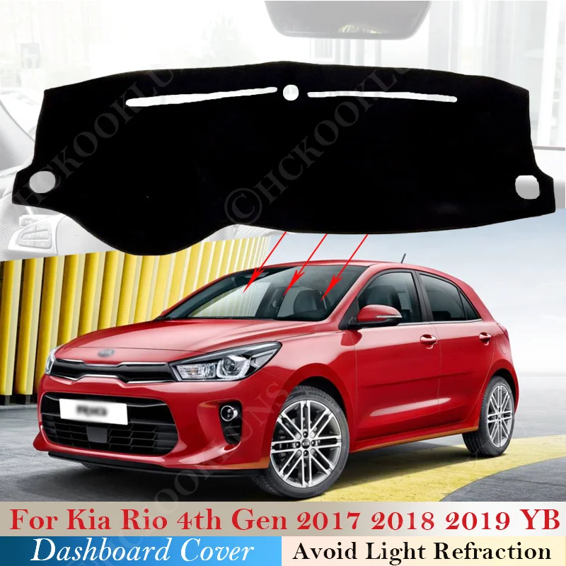 Dashboard Cover Protective Pad For Kia Rio 4th Gen 2017 2018 2019 Yb ...