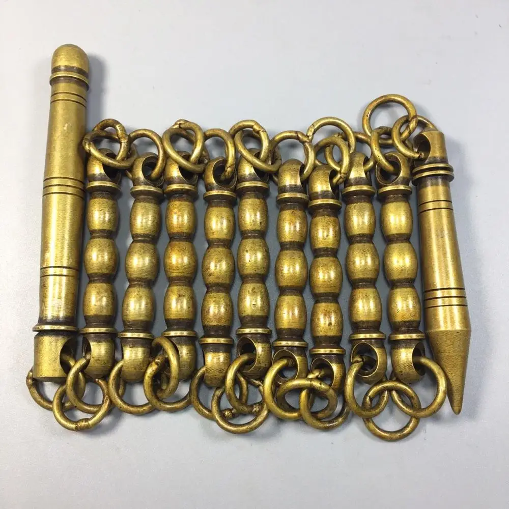 Antique Chinese Ancient Pattern Nine-section Whip - ClassySculptures