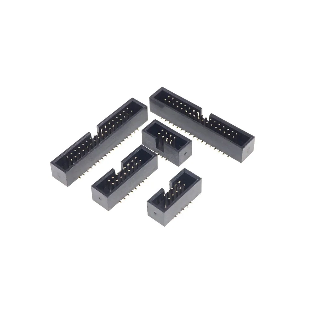 20 Pcs SMT IDC Box Header Shrouded 1.27MM 6 8 10 12 14 16 20 26 30 34 ...