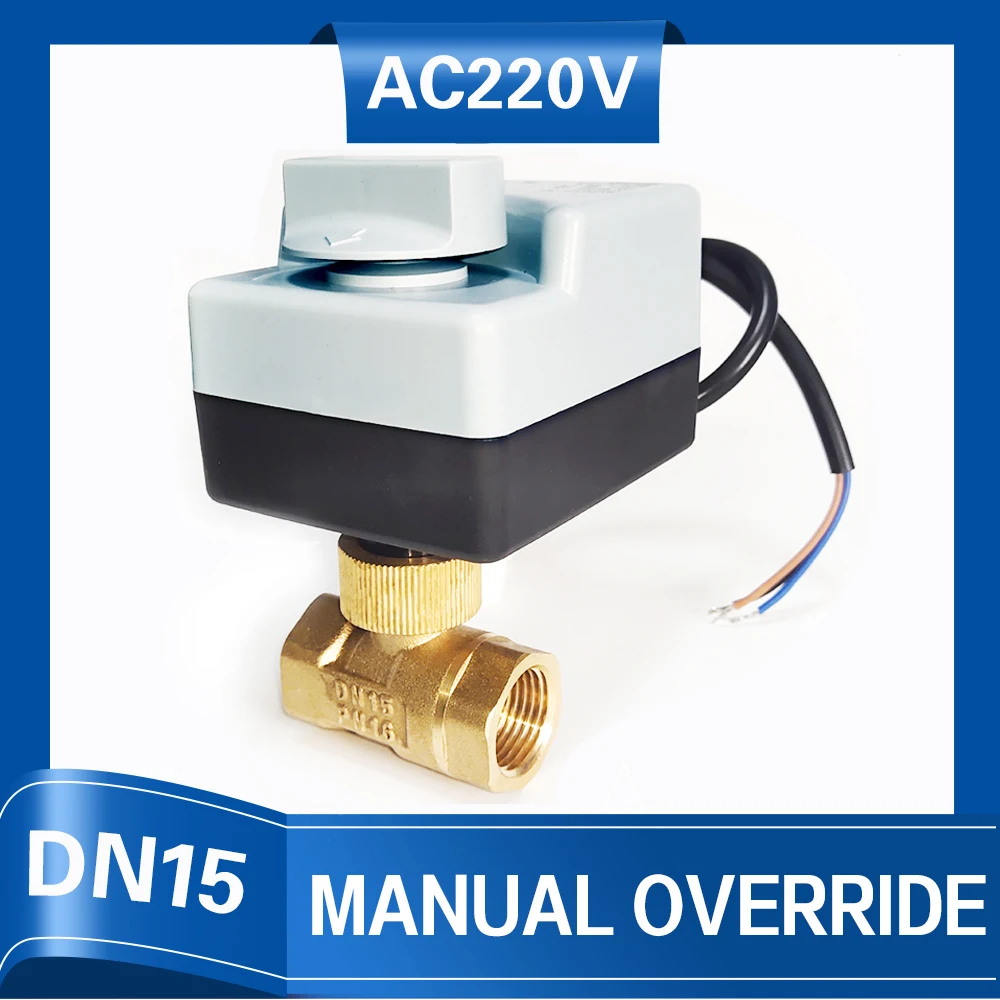 220V-Electric-Motorized-Ball-valve-brass-1-2-automated-ball-valve-with ...