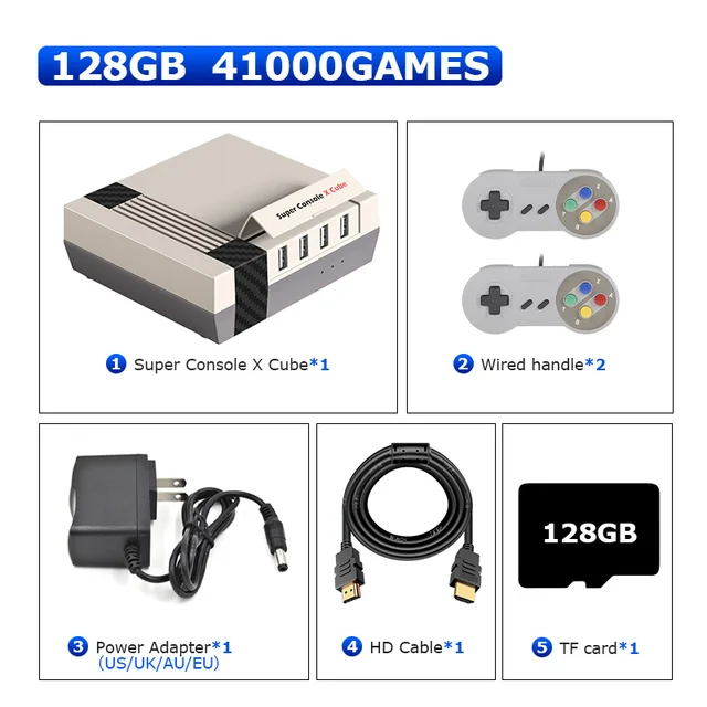 Retro Super Console X Cube Mini/TV Video Game Console For PSP/PS1/DC ...