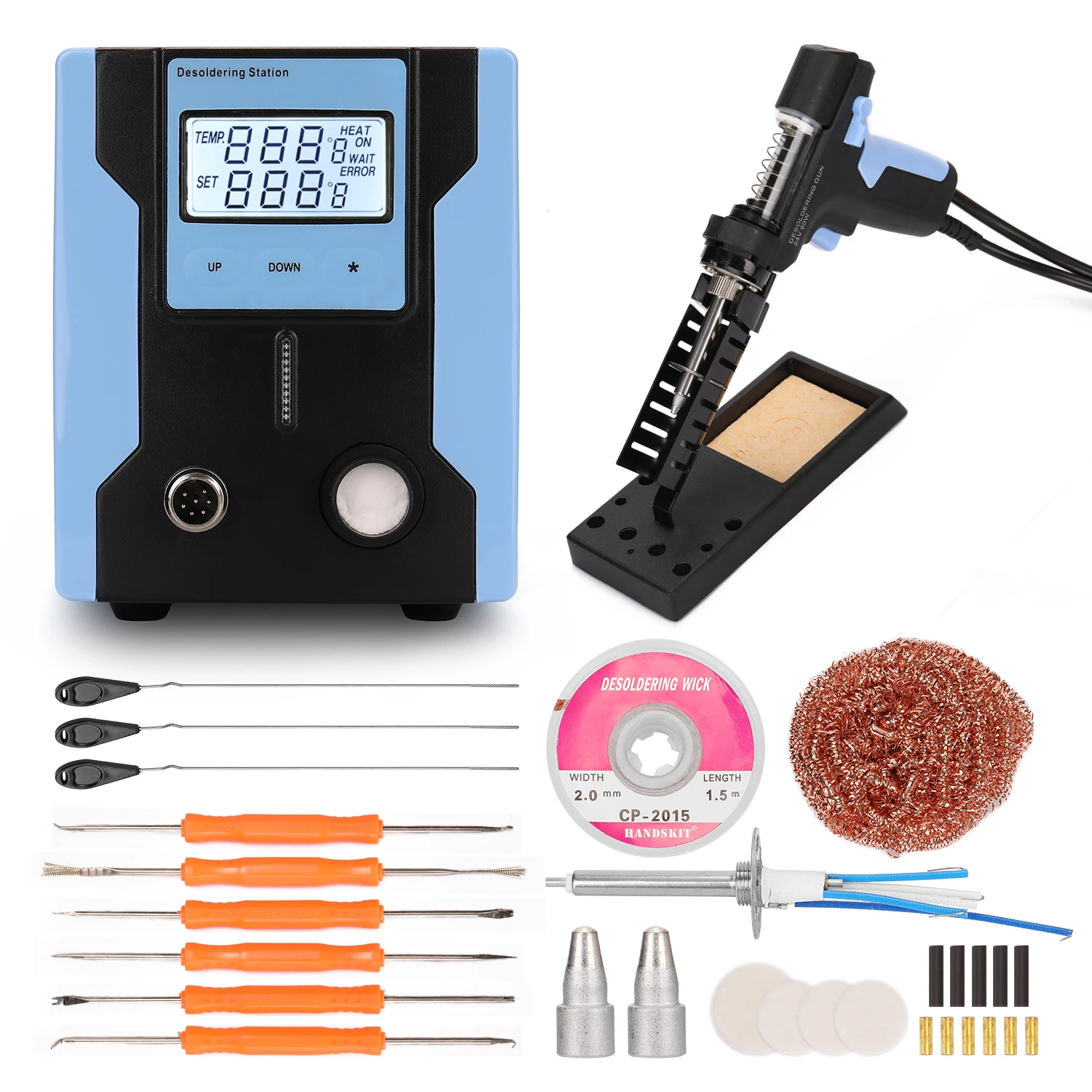 HANDSKIT ZD-8915 Digital Desktop Electric Automatic Soldering Iron Suction Device Desoldering ...