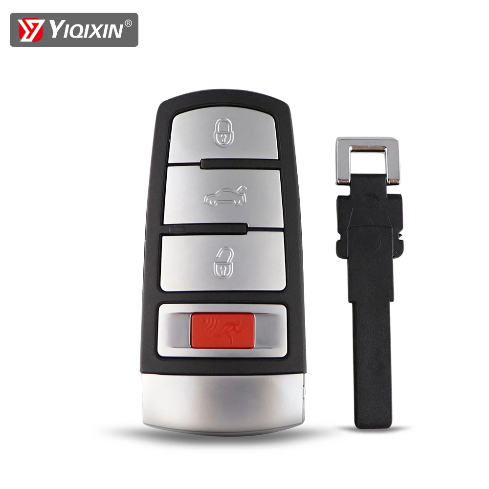 Yiqixin 4 Buttons Smart Remote Key Keyless Case Fob For Vw For ...