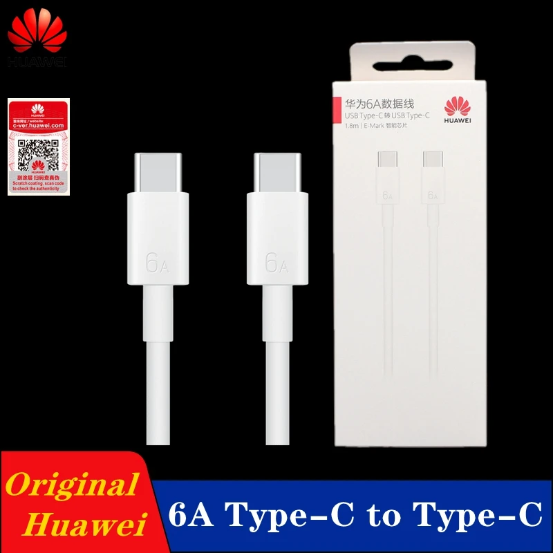 Original 1.8m Huawei Matebook USB Type C to USB Type C High Speed Data ...
