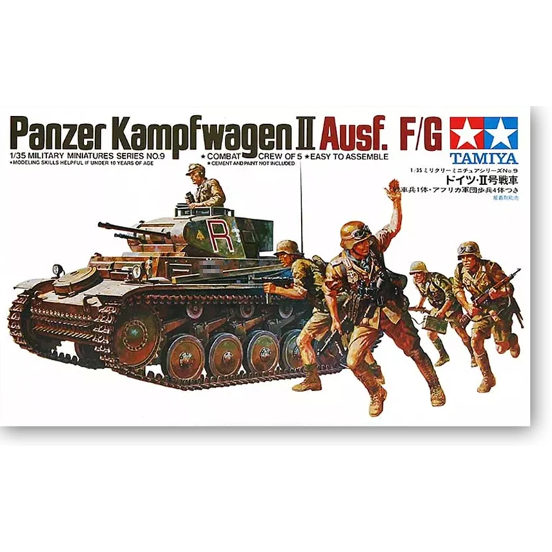Tamiya 35009 1/35 escala WWII alemán Panzer Kampfwagen II Ausf ...