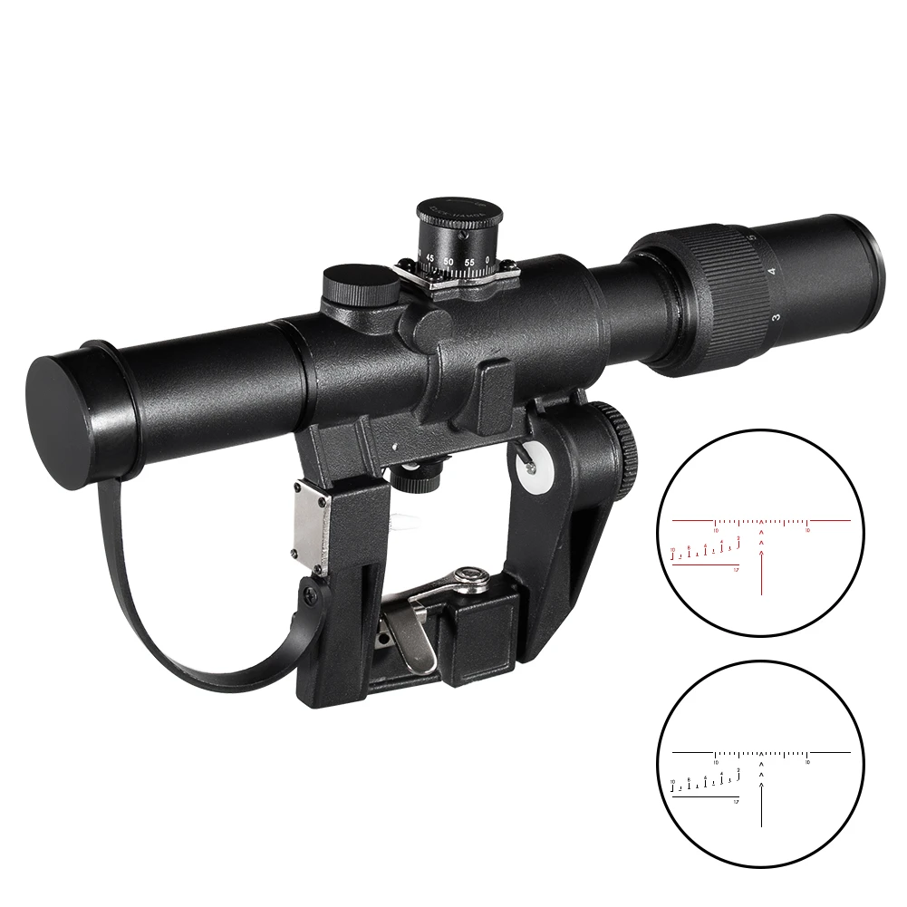 Svd Dragunov 3-9x26 Tactical Rifle Scope Red Llluminated Optical Sight Ak Airsoft Accessories ...