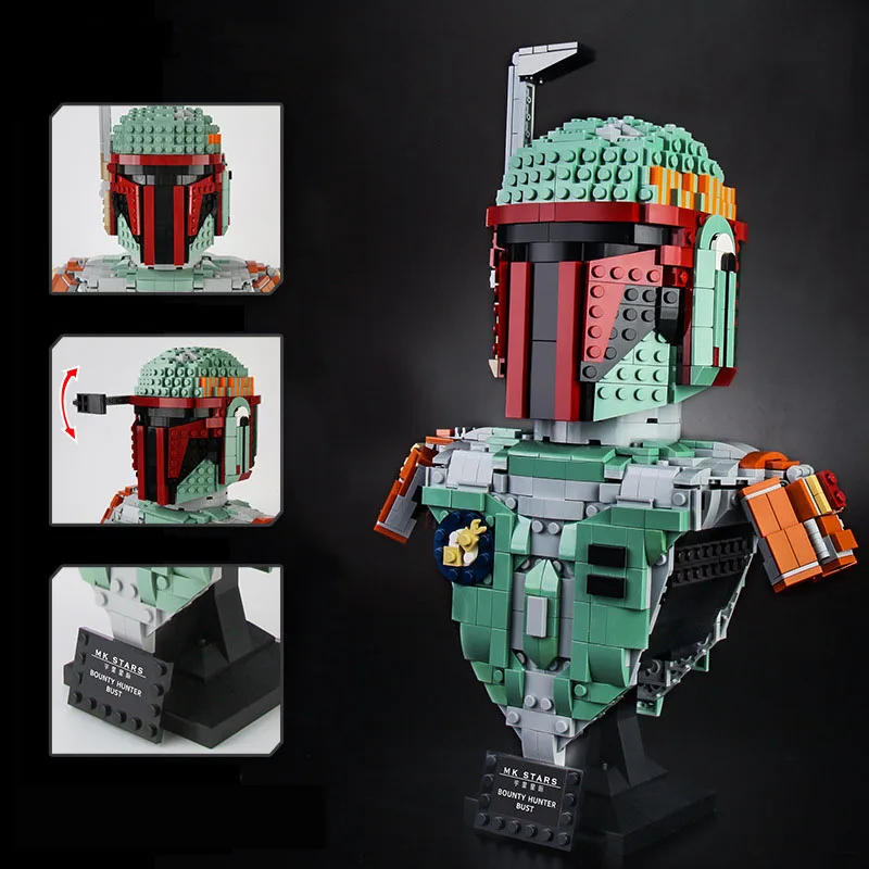 Star-Wars-Building-Block-Stormtrooper-Darth-Vader-Mandalorian-Busts ...