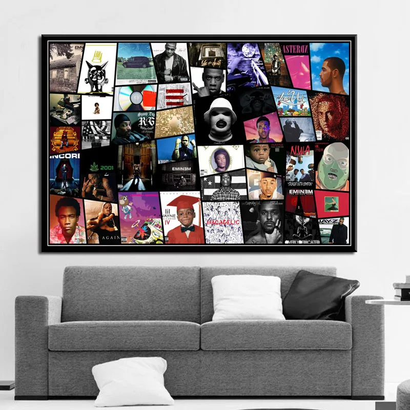 Hip Hop Album Collage