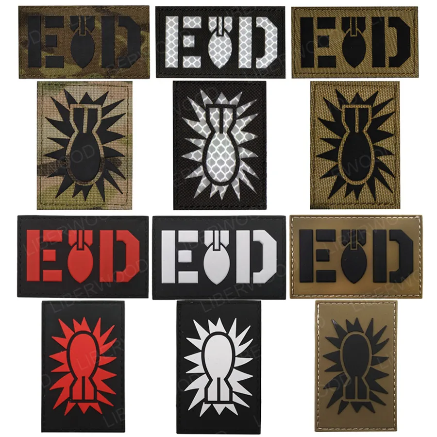 Army Current Militaria (2001-Now) Collectibles EOD EXPLOSIVE BOMB SQUAD 6" EMBROIDERED MILITARY ...