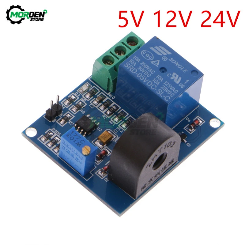Dc 5v 12v 24v Ac Current Detection Sensor Module Protection Relay ...