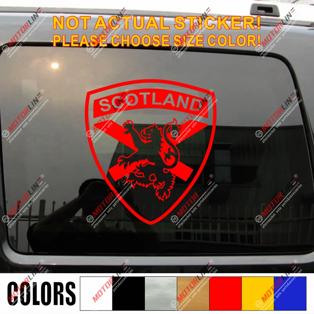 Scotland-Lion-Rampant-Decal-Sticker-Car-Vinyl-Scottish-Saltire-shield ...