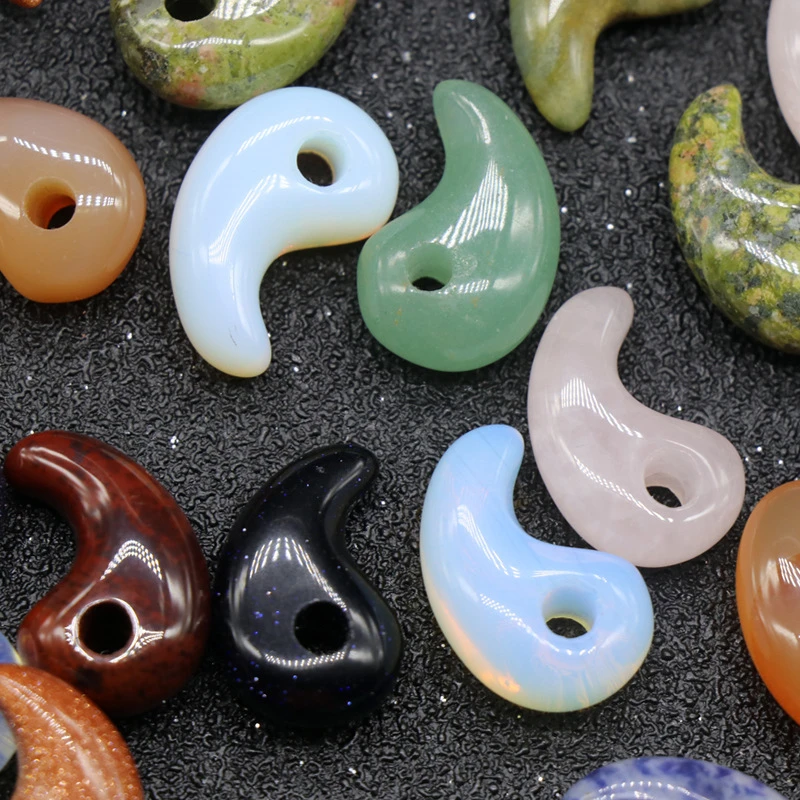Pendants Yin Yang Natural Stone | Yin Yang Crystal Necklaces | Jade Yin ...