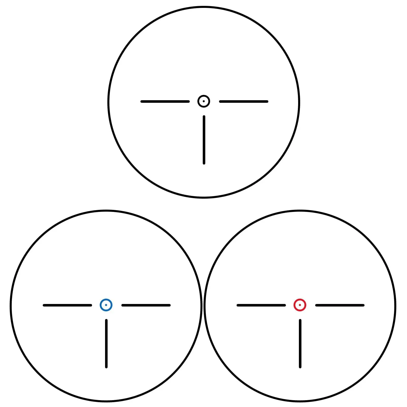 Red Sniper Crosshairs Mil Dot