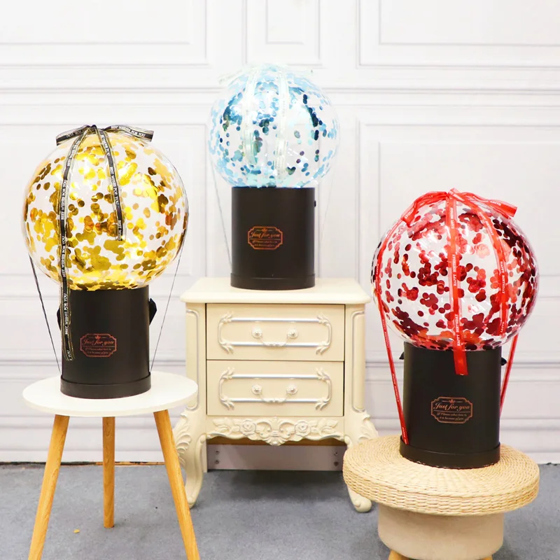 Bobo-Balloons-Gift-Bucket-DIY-Set-Sequin-Transparent-Bubble-Ball-Box ...