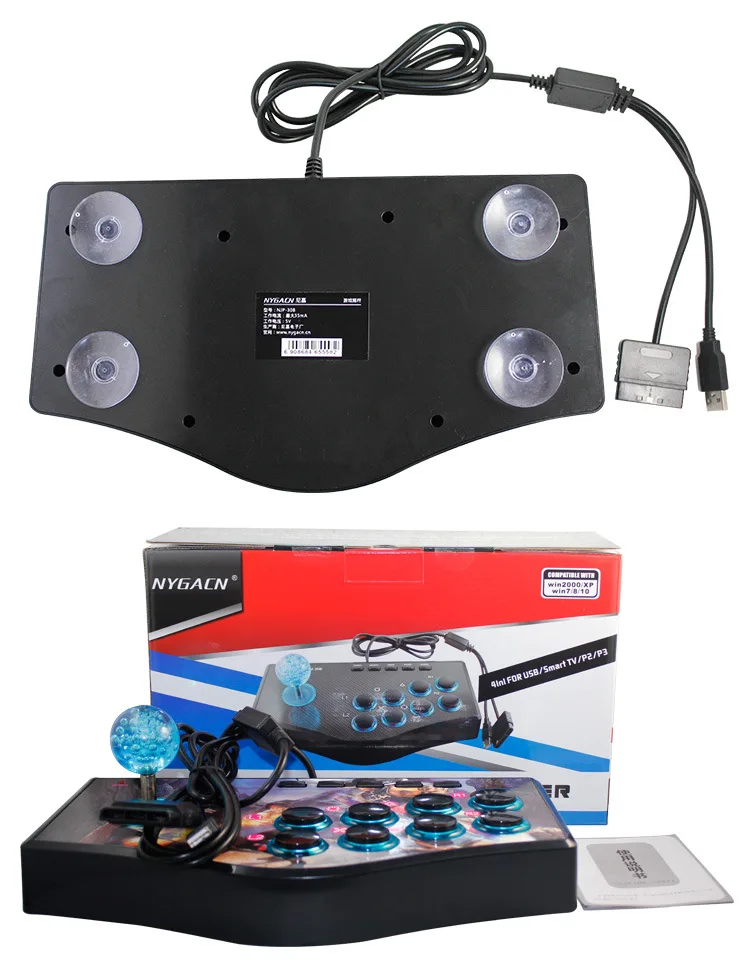 Retro Arcade Game Joystick Usb Rocker Game Controller 3 In 1 For Ps2 Ps3 Pc Android Otg Mobile