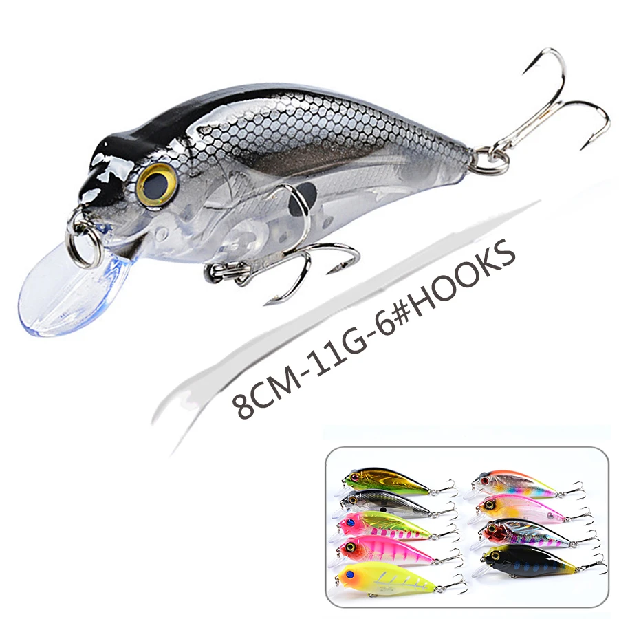 Crankbait Artificial Bait | Crankbait Pike Hard Lure | Fishing Lures Crankbaits - Minnow ...