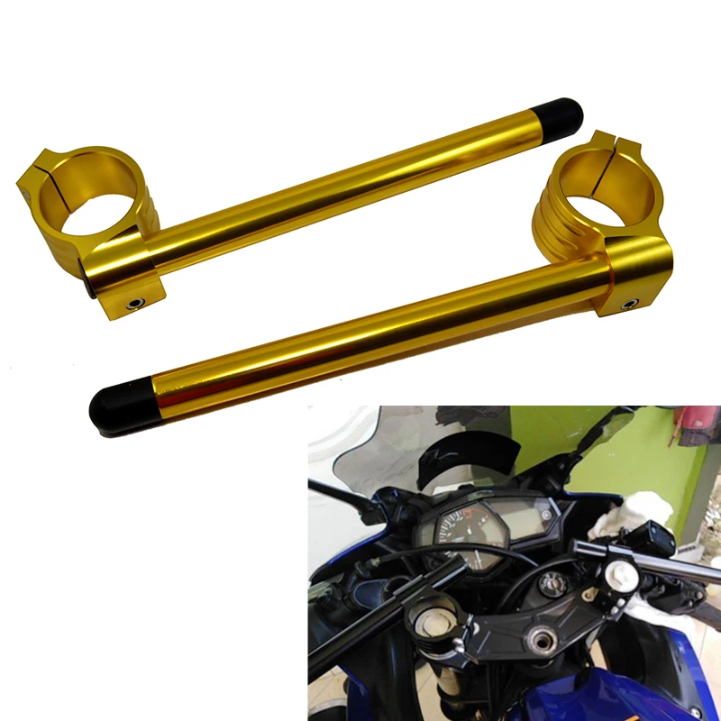 50mm-Clip-Ons-Fork-Handle-Bars-handlebars-For-YAMAHA-YZF-R1-R6-YZF750 ...