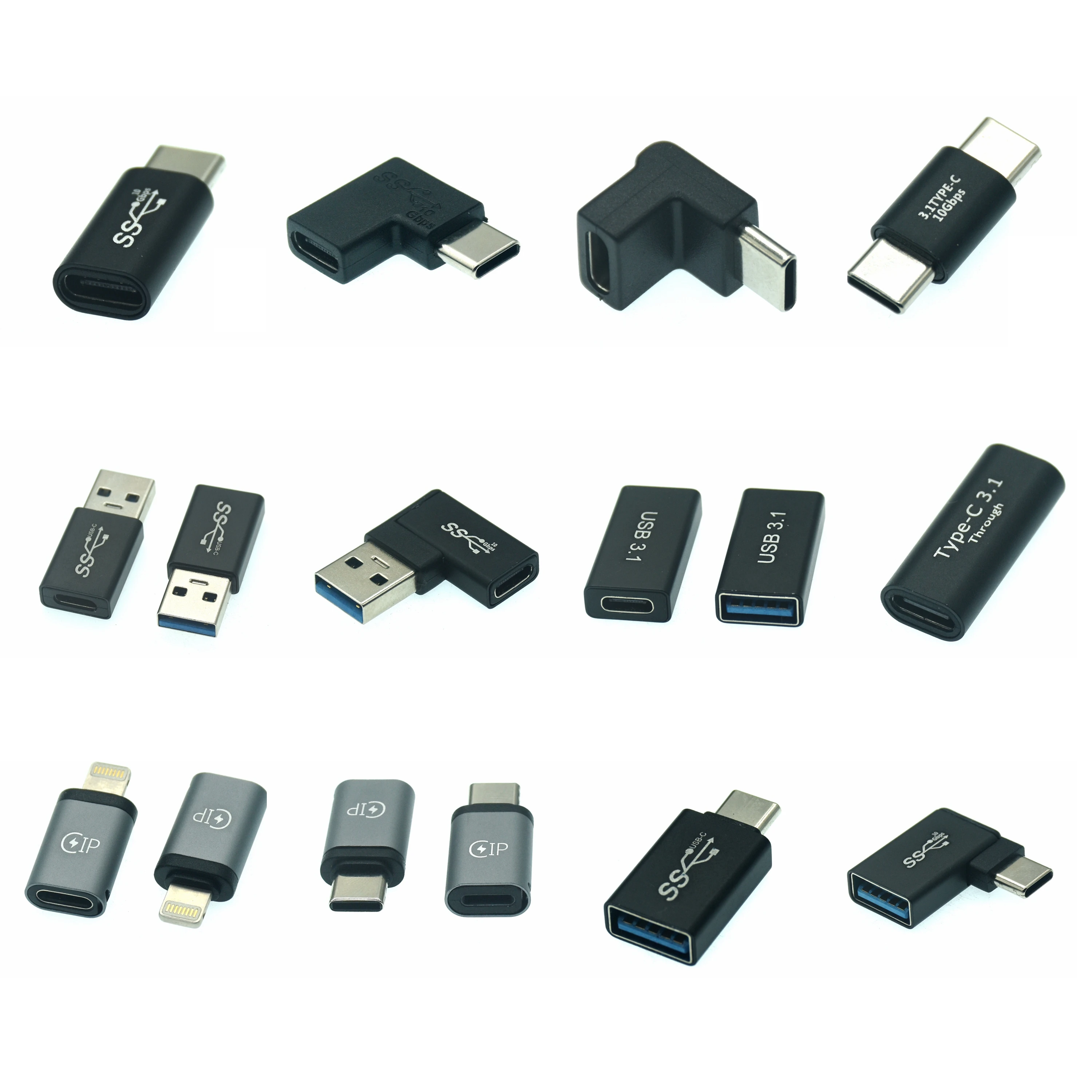 1pcs 90 Degree Right Angle Usb 3.1 Type C Male To Female Usbc Female To ...