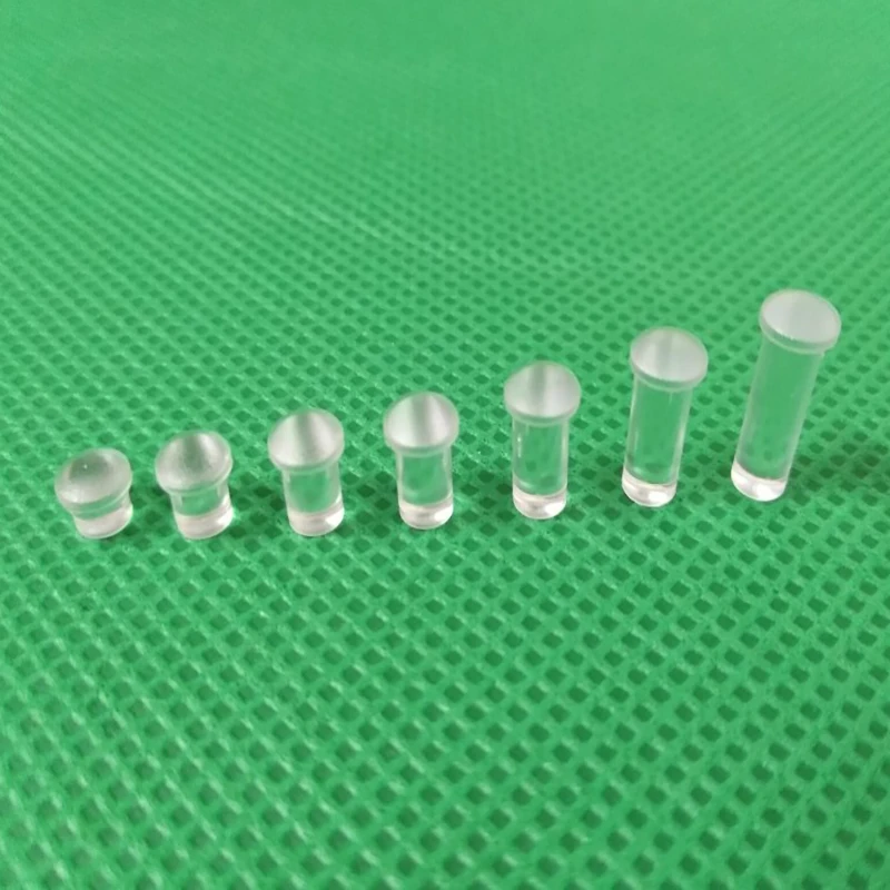 100PC 4MM Clear color Round LIGHT PIPE PNL MNT 2.54MM 42MM LONG FOR 4MM ...