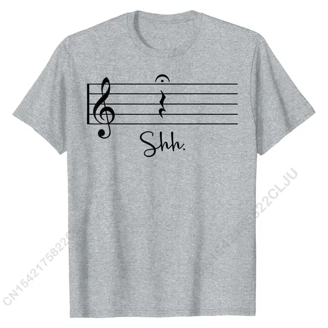 Music Notes "Shh" T-Shirt - Artistic Pod