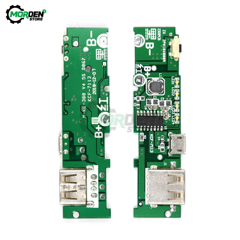 DC 5V 1A 2A Mobile Power Bank Charger Control Board Micro USB Polymer ...