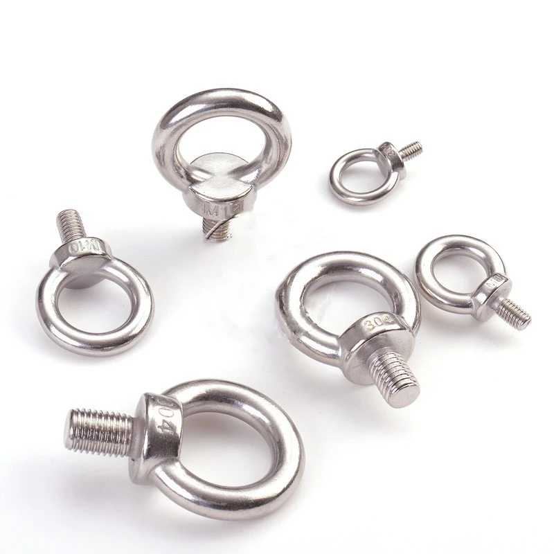 M6/M8/M10/M12/M14/M16/M20 304 stainless steel lifting ring screw Ring ...