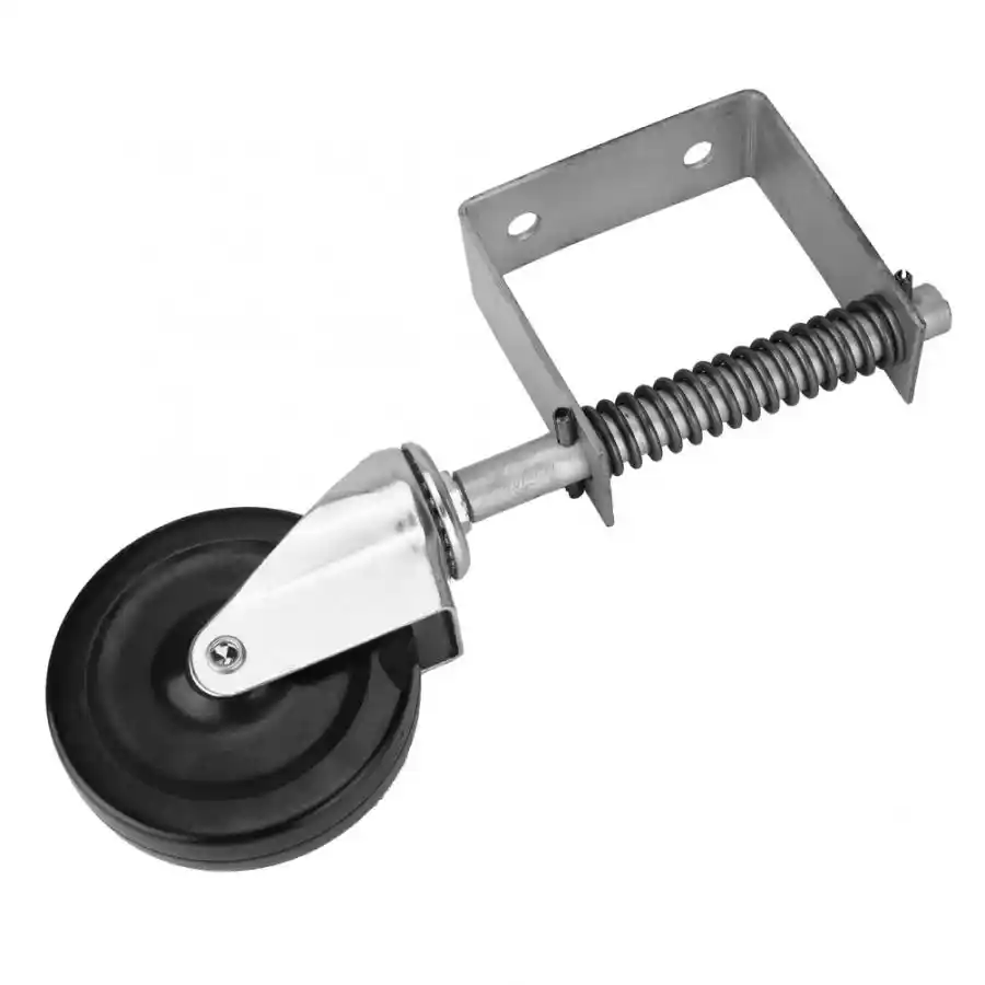 2 inch model Spring Loaded Gate Door Jockey Wheel Swivel Castor roller ...
