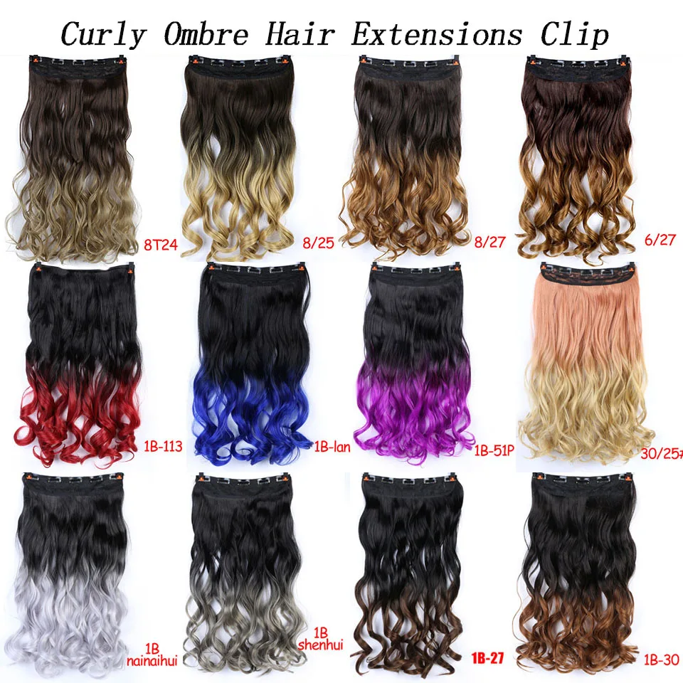 Extensions capillaires synthétiques - Accessoires coiffure - 5 clips ...