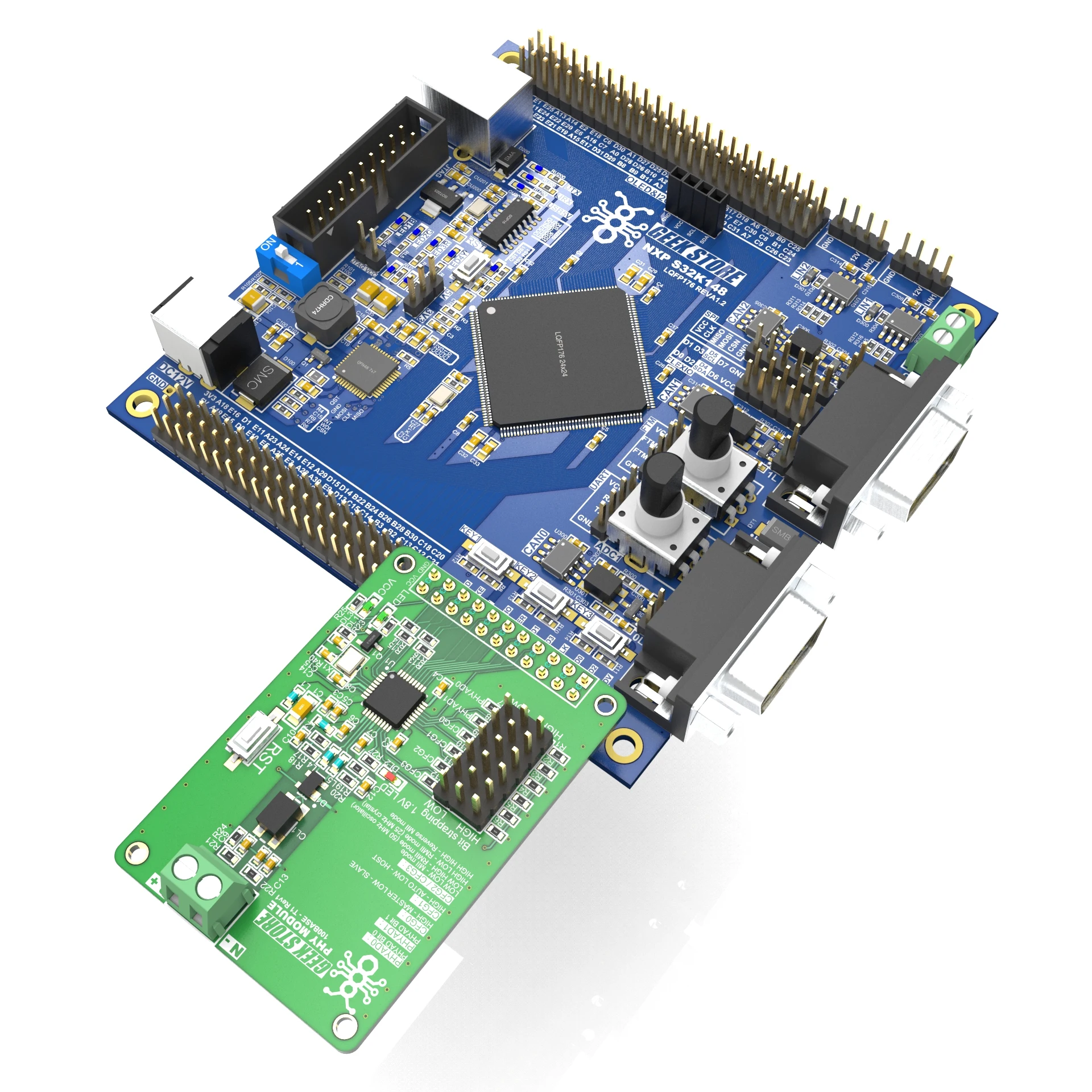 100Base T1 Car Ethernet PHY Evaluation Module S32K148 with NXP TJA1100 Chip